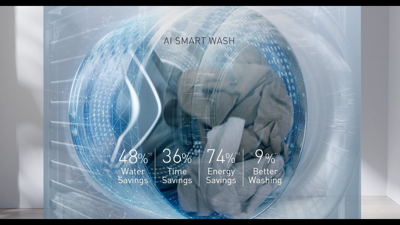AI Smart Wash with Intelligent Sensing Technology l Sense. Adjust ...