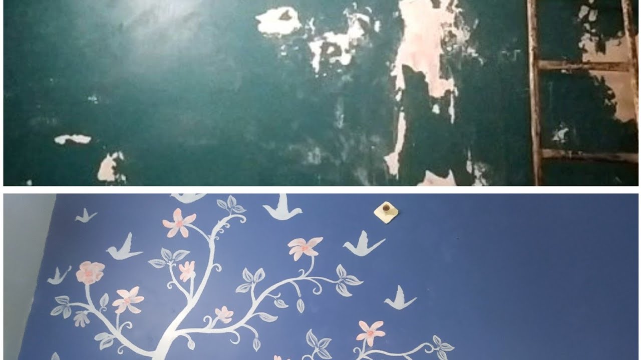 Recreate Wall painting at home/#visual_creation_art/garima keshari #art #wallpainting #drawing# ...