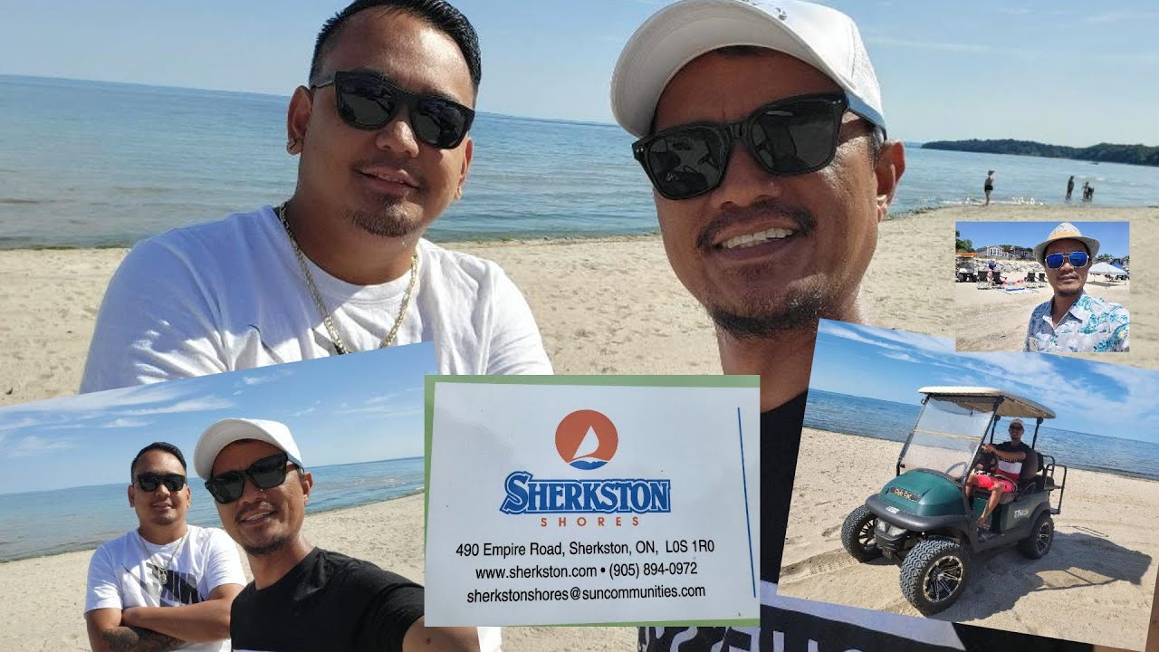 GOING AROUND WITH GOLF CART at Sherkston Elco Beach - YouTube