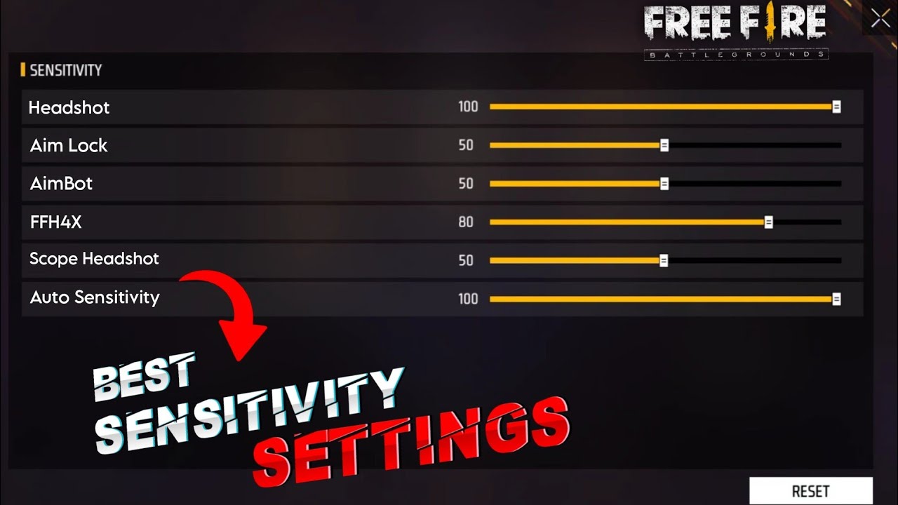 Headshot and Movement SENSITIVITY Settings 🎯 MEET FF MAX - YouTube