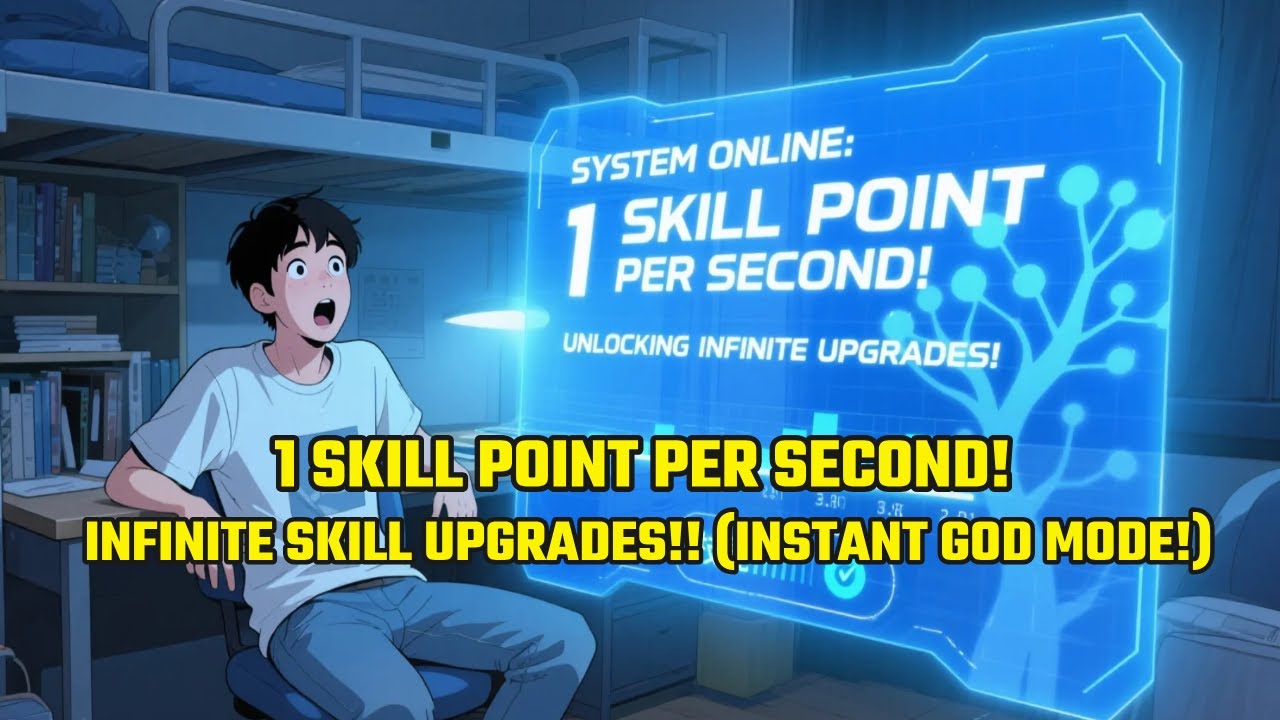 1 SKILL POINT PER SECOND! INFINITE SKILL UPGRADES!! (Instant GOD MODE!) - YouTube
