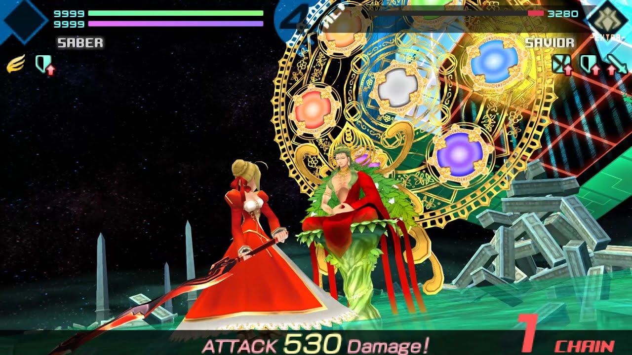 Fate/Extra part 26: Saber vs. Savior (Nero route finale) - YouTube