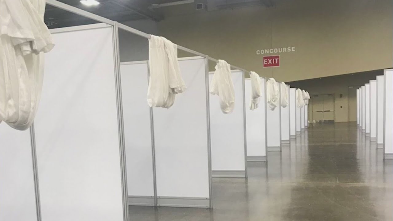 Setup continues as crews turn Columbus convention center into ...