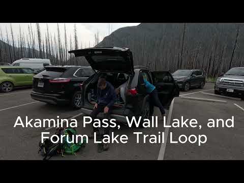 Akamina Pass Wall Lake and Forum Lake Trail Loop - YouTube