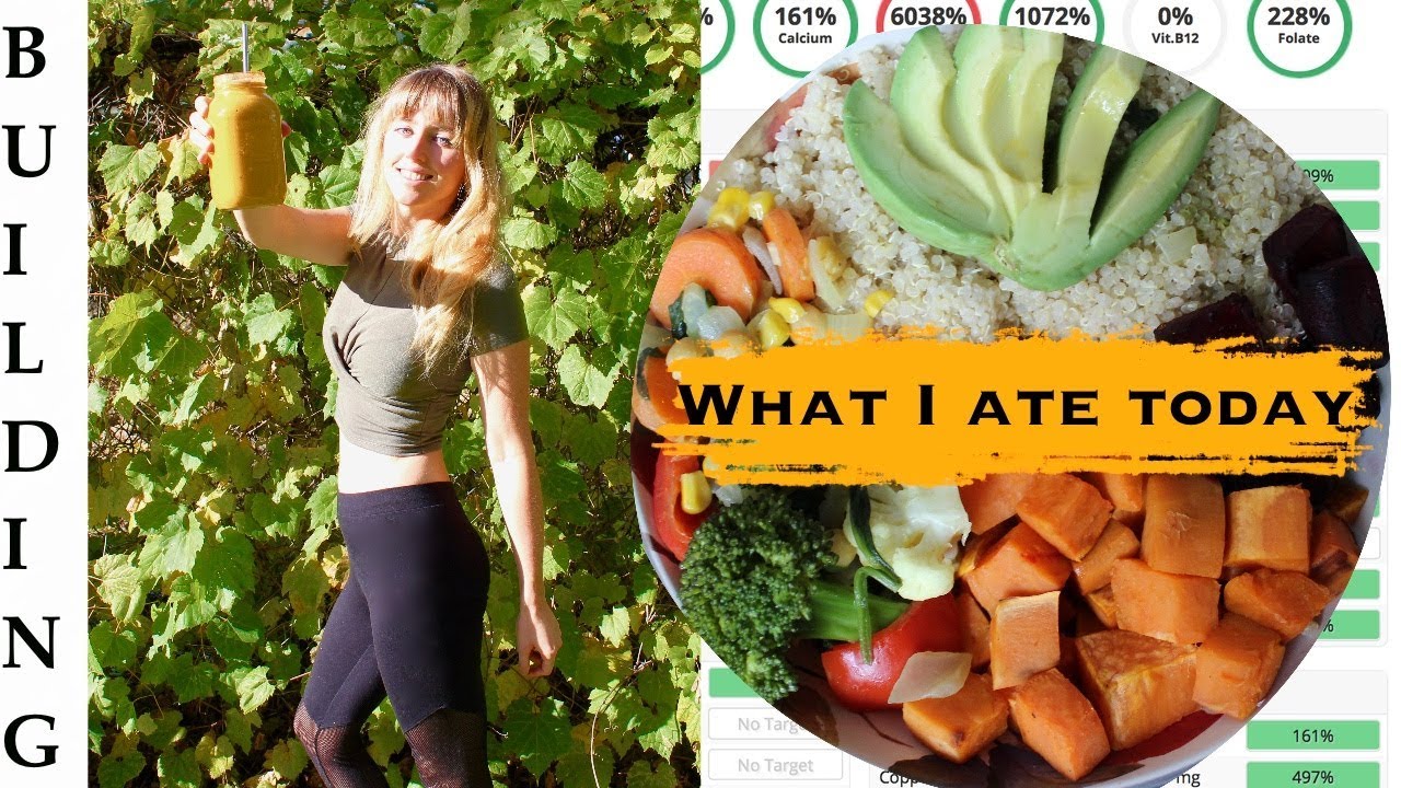 WHAT I EAT IN A DAY FOR BUILDING STRENGTH & MUSCLE | RAW & PLANT BASED ...