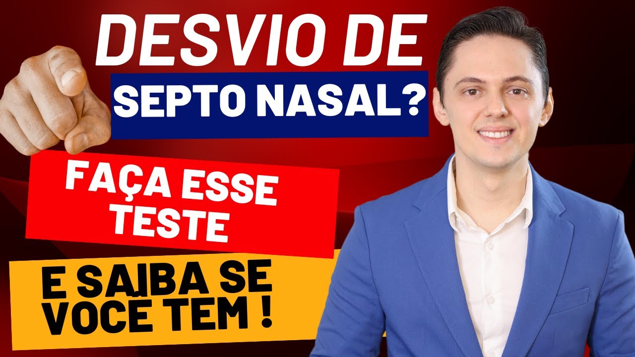 Você tem desvio de septo nasal? Faça esse teste!! [OTORRINO EXPLICA ...