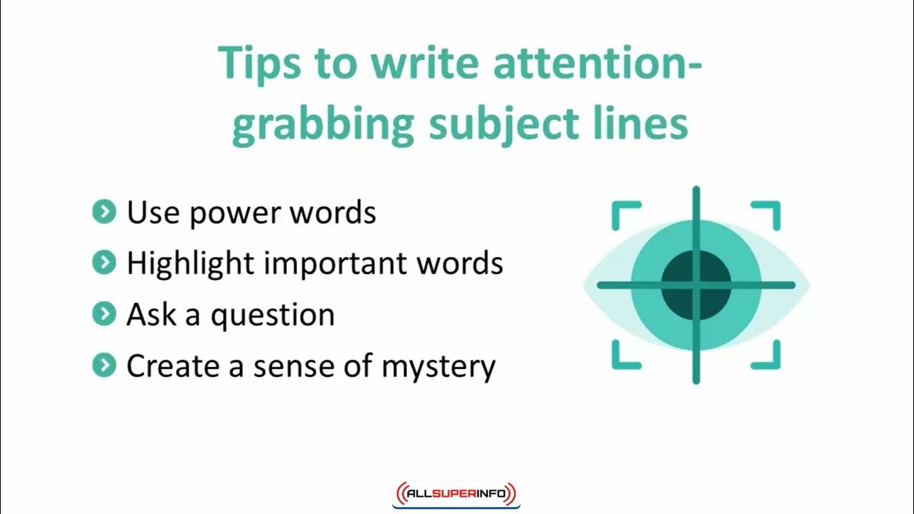 Chapter 8 Writing Attention Grabbing Subject Lines - YouTube