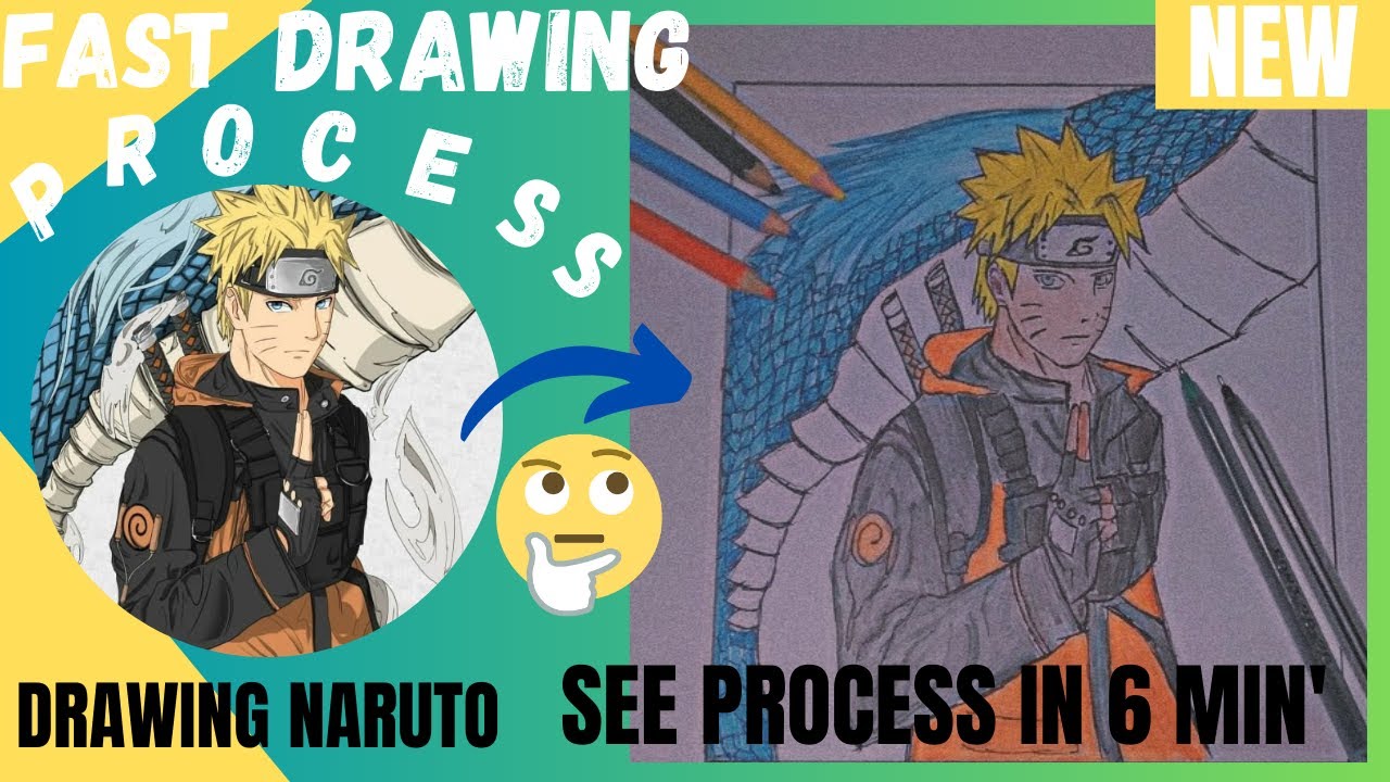 DRAWING COOL NARUTO || DRAWING PROCESS NARUTO || #animedrawing #naruto ...