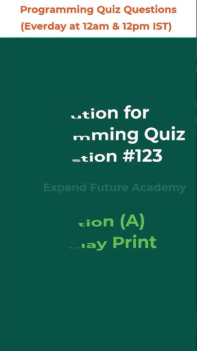 Programming Quiz Questions Q124 Expand Future Academy Shorts Csharp Dotnet Youtube