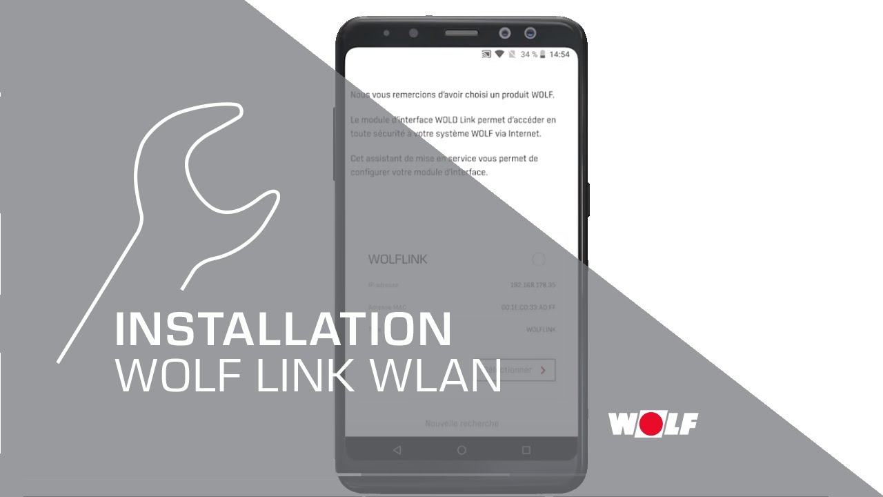 Installation de l'interface WOLF LINK en version WLAN - YouTube