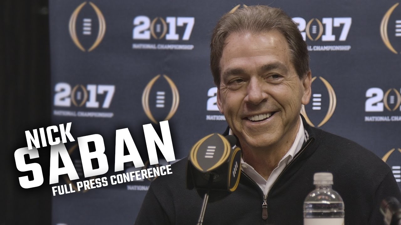 Hear Nick Saban's entire championship media day interview - YouTube