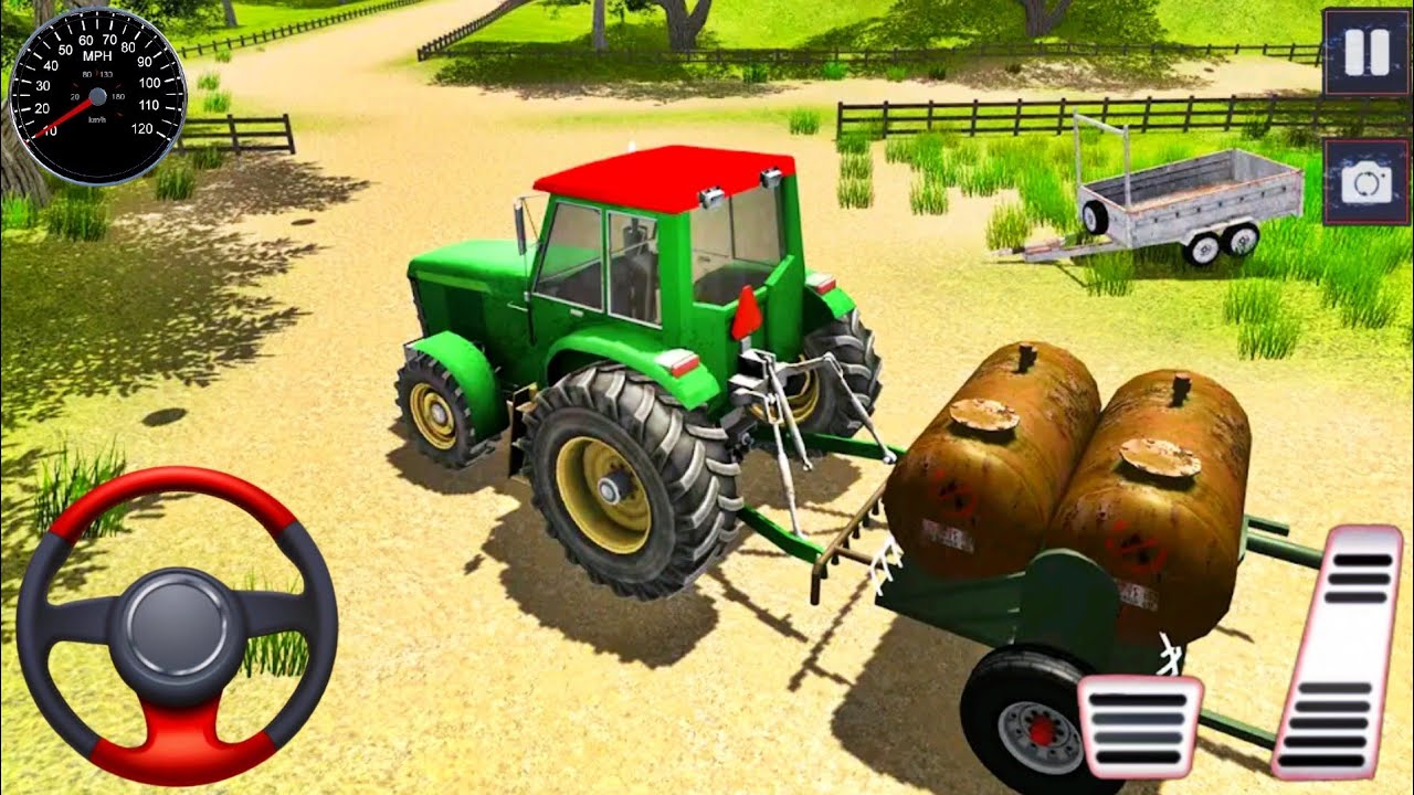 Farming Tractor Driving Simulation Game 2021 🚜💥 Gameplay 01 || Tractor ...