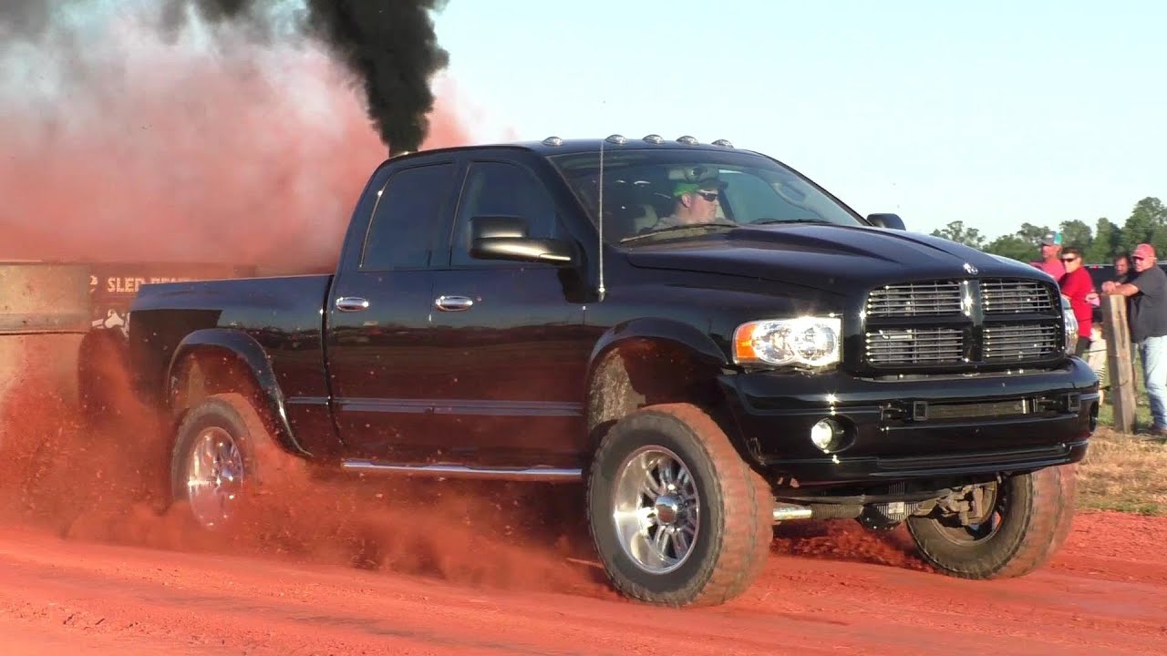 Truck Pulling, Work Stock/Street Diesel 4x4 Trucks In Action At ...
