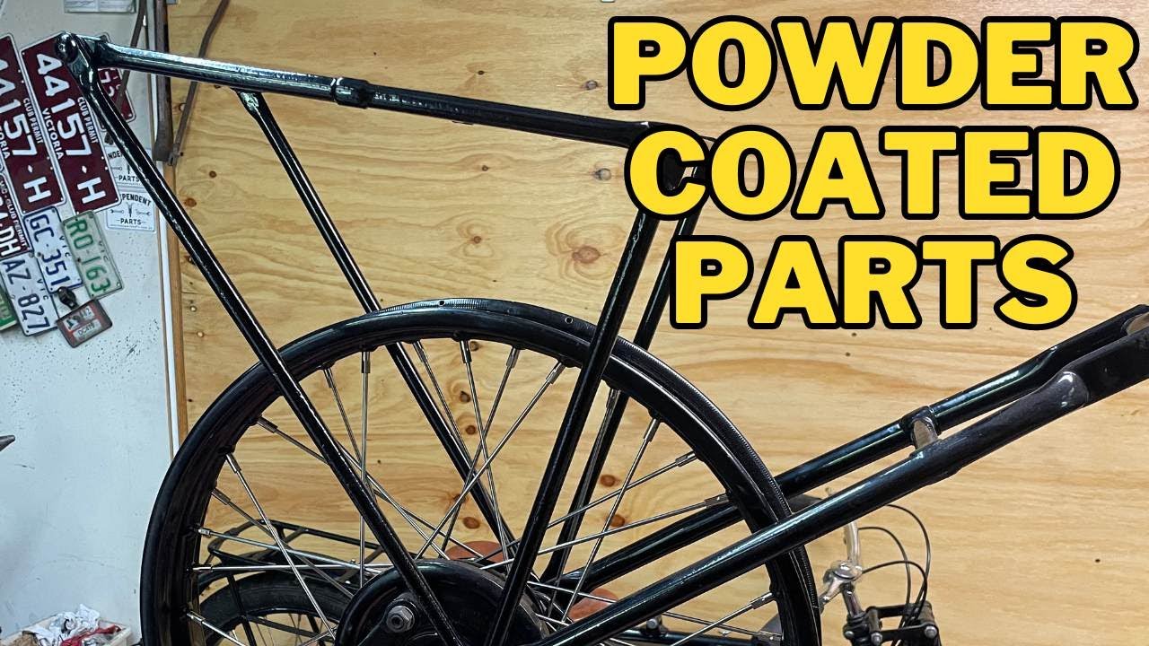 BSA Wedge Tank Restoration - Ep 20 Powder Coating - YouTube