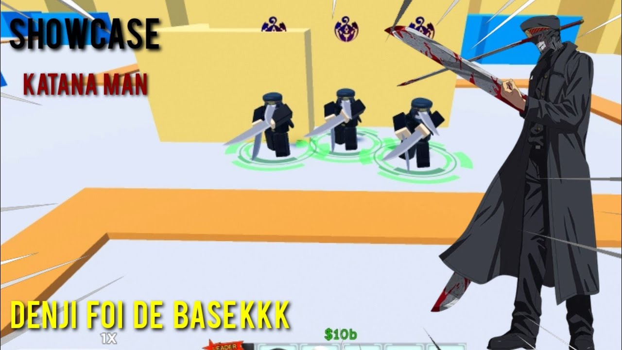 showcase do katana man no all star tower defense.(novo update ) - YouTube