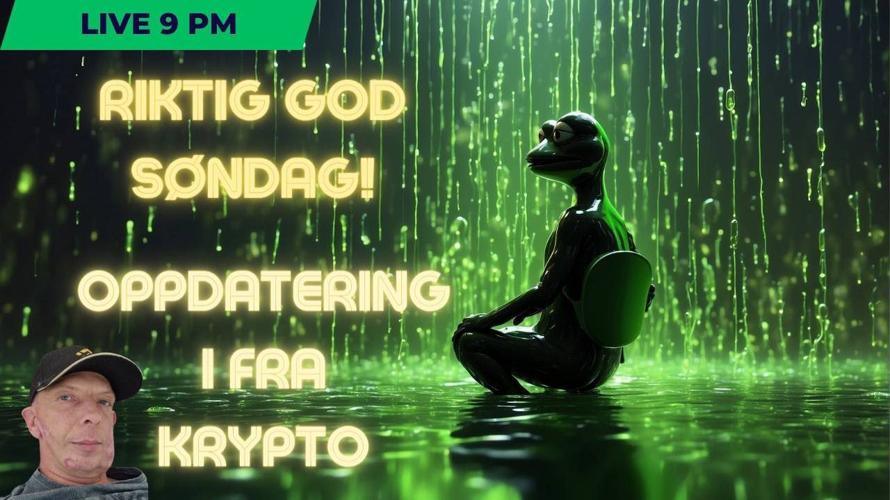 God søndag! Heng med på en oppdatering i fra Krypto spacet - YouTube