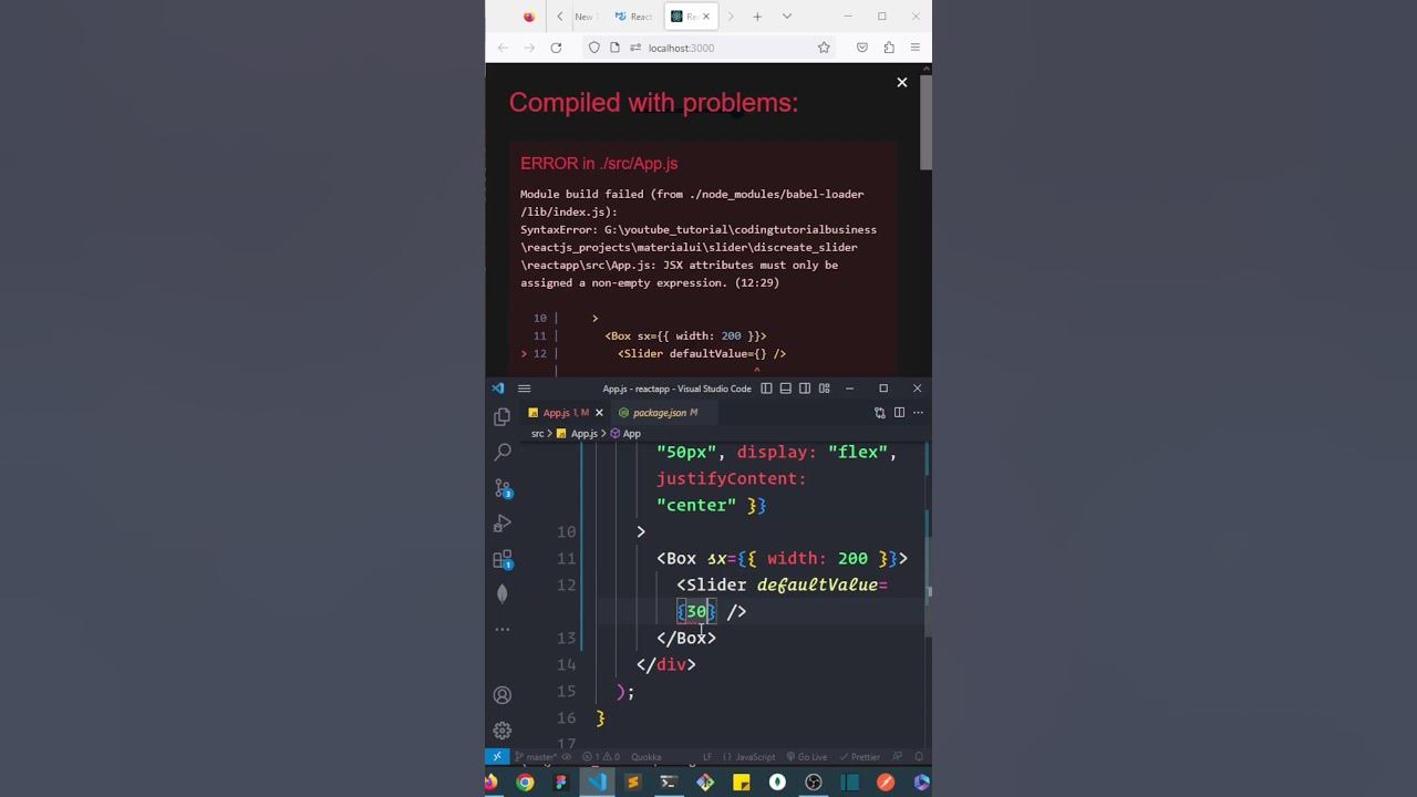 Reactjs Material Ui Slider Component Reactjs Shorts Materialui Slider Youtube