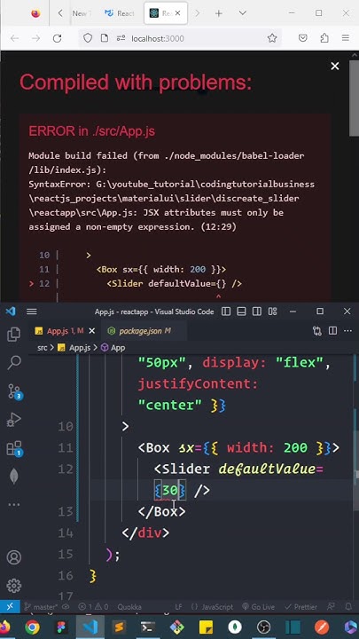 Reactjs Material Ui Slider Component Reactjs Shorts Materialui Slider Youtube