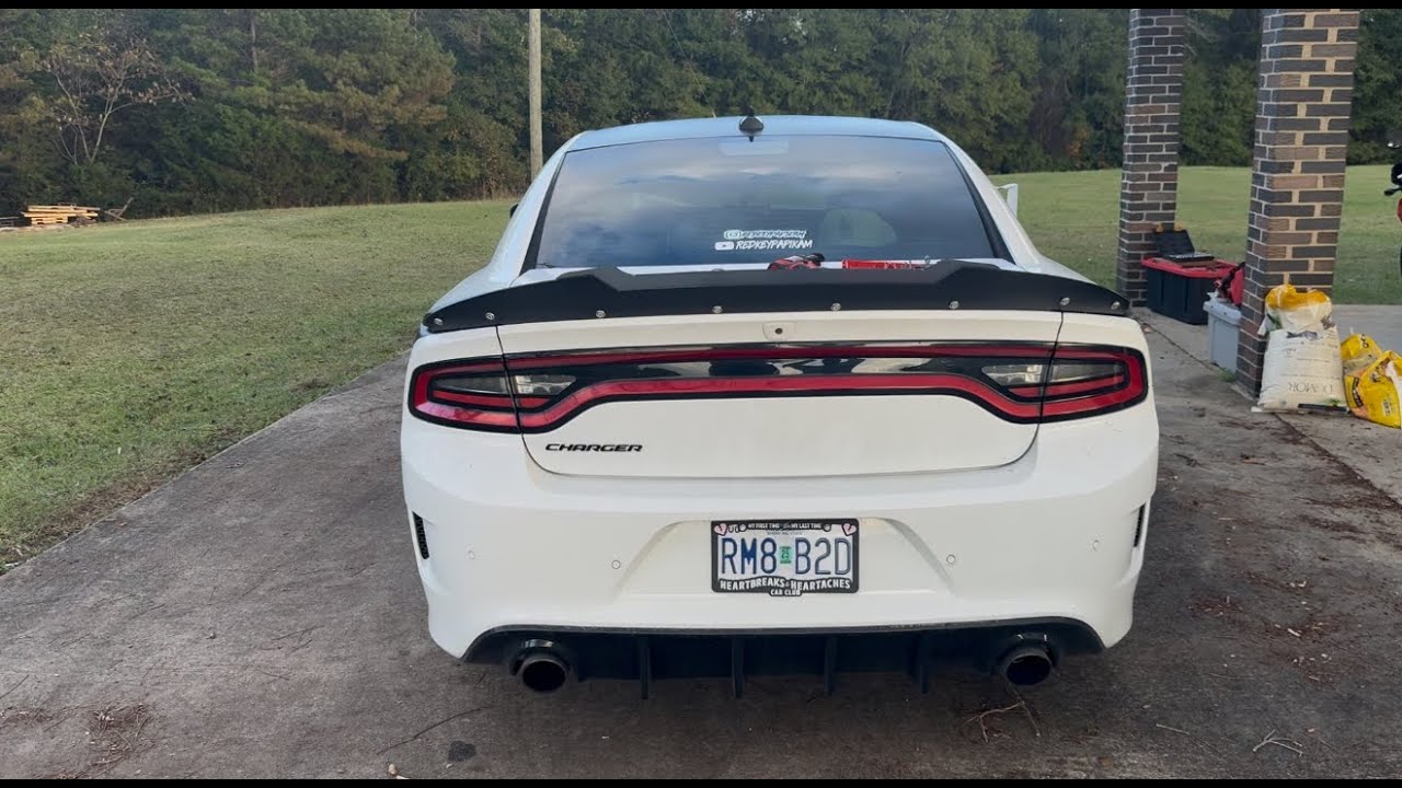 Dodge Charger Wickerbill Installation - YouTube