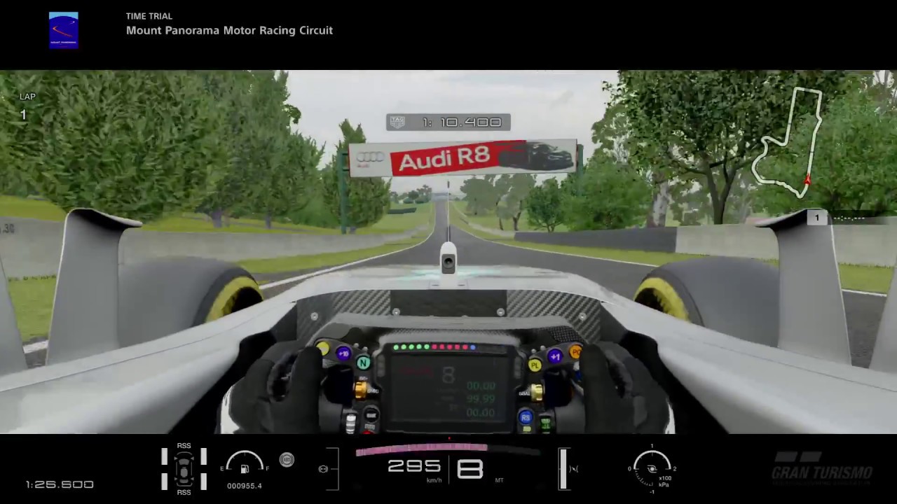 GT SPORT Mercedes F1 W08 Time Trial @ Mount Panorama - cockpit cam ...