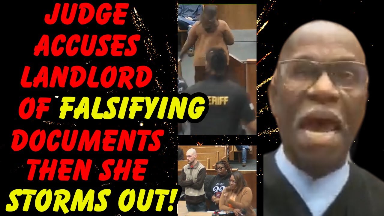 Judge Accuses Landlord of Falsifying Documents THEN She Storms Out of Court...MR ALLEN Go Get ...
