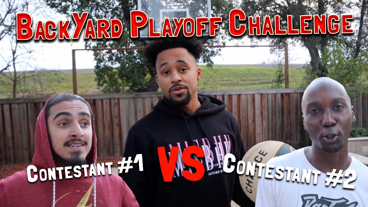 THE BACKYARD BASKETBALL "PLAYOFF" CHALLENGE! Winner Moves On.. - YouTube