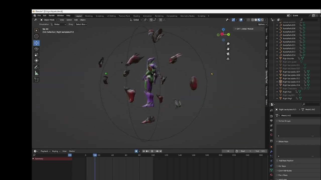 Blender animation Character Transformation. - YouTube