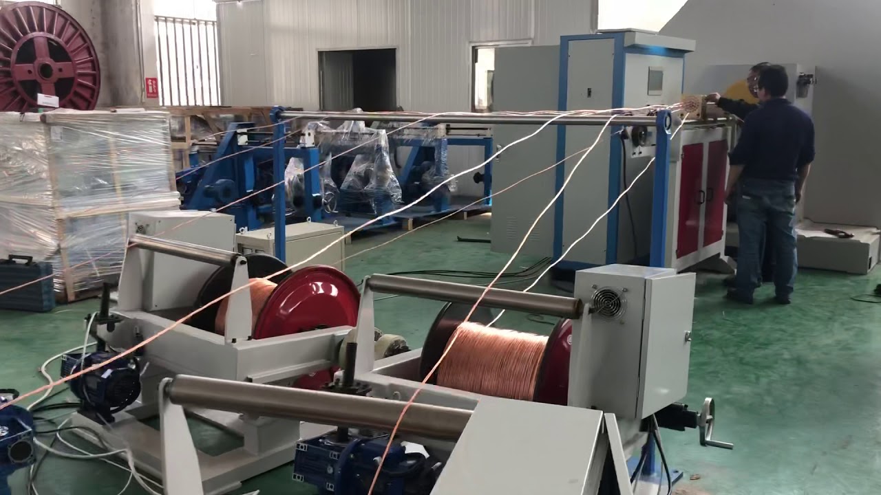 1250 twisting machine in production process - YouTube