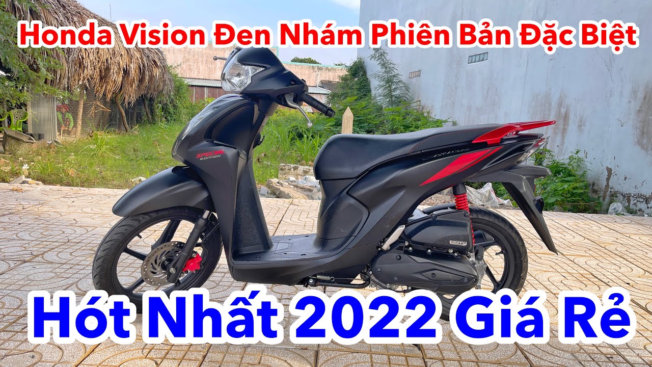 Bán Xe Honda Vision Đen Nhám Phiên Bản Đặc Biệt Mới Hot Nhất 2022 Giá ...