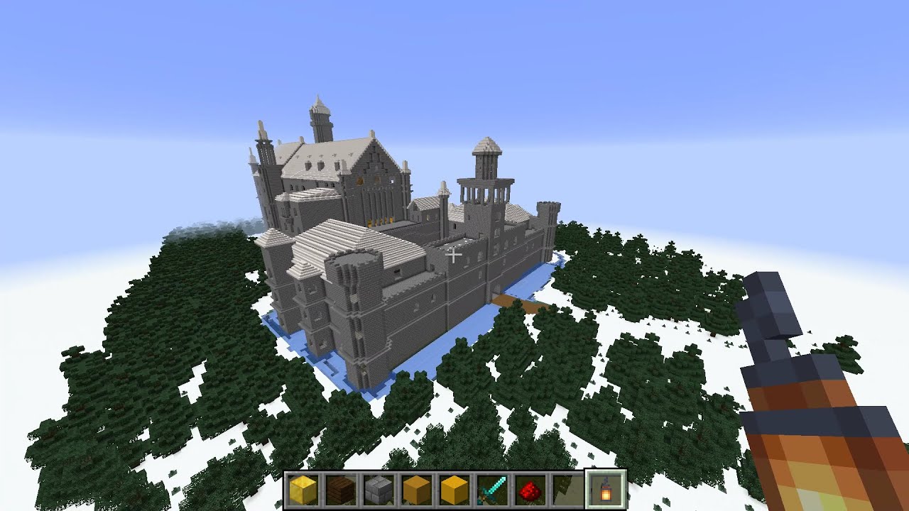 Einzbern Castle in minecraft (from Fate series) - YouTube
