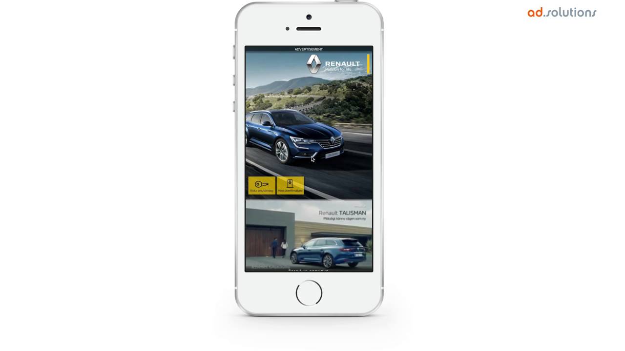 Interscroller Mobile - Renault - YouTube