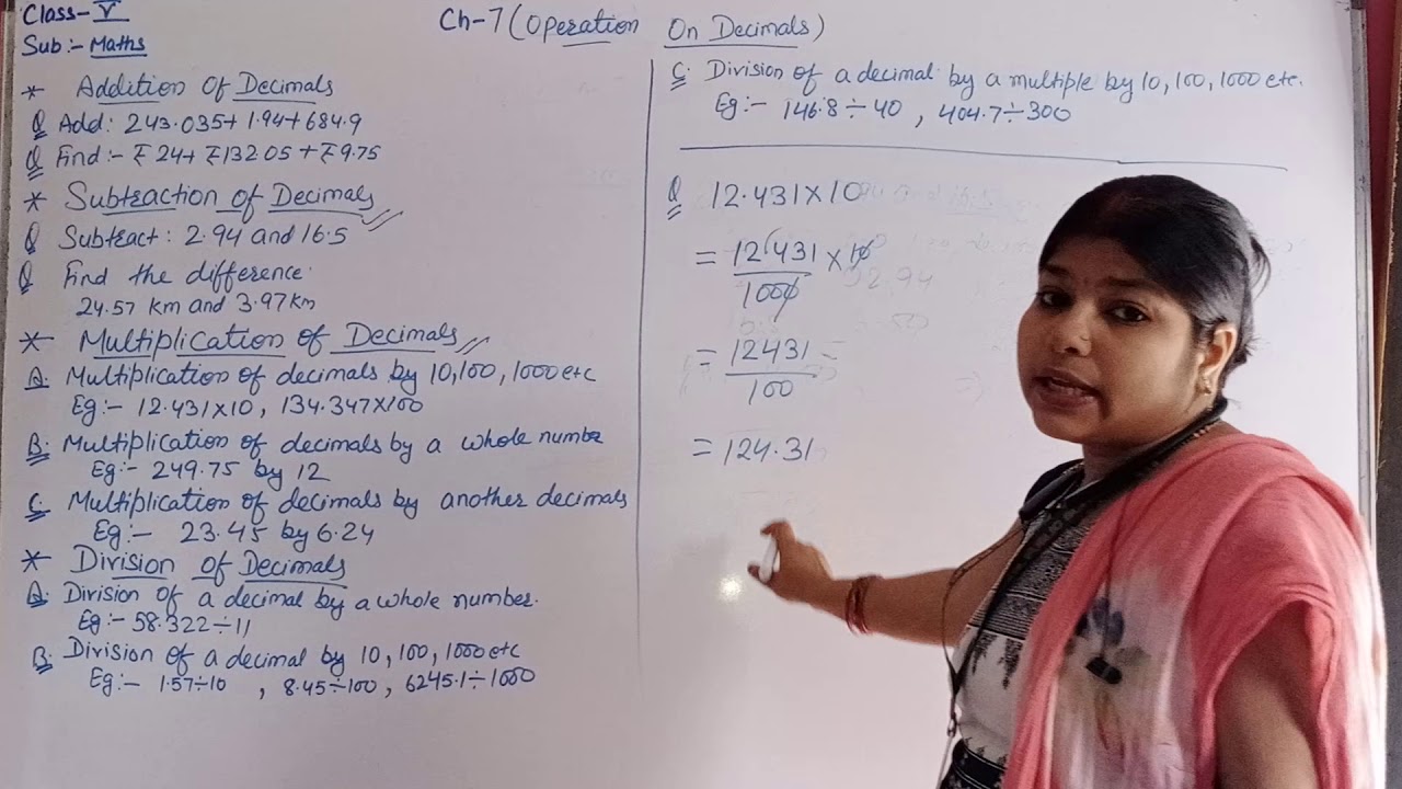 Class 5 Math Ch 7 - YouTube