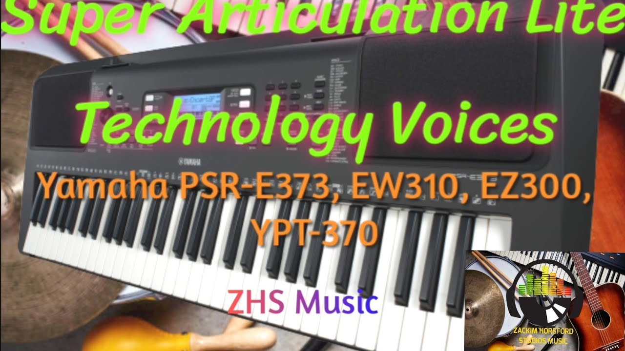 Yamaha PSR-E373, EW310, EZ300, YPT-370 Super Articulation Lite ...