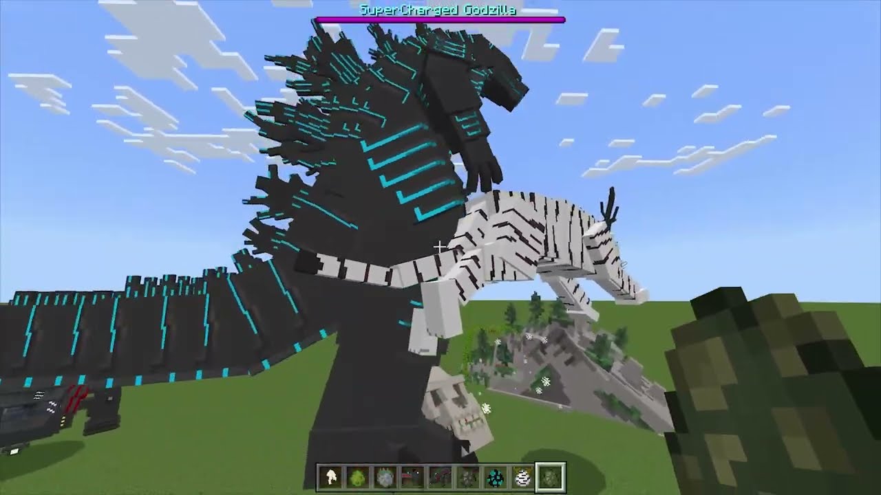 Godzilla and Kong Rise Of The Titans ADDON in Minecraft PE - YouTube