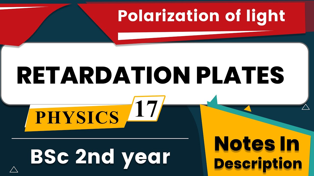 RETARDATION PLATES || QUARTER WAVE PLATE || HALF WAVE PLATE - YouTube