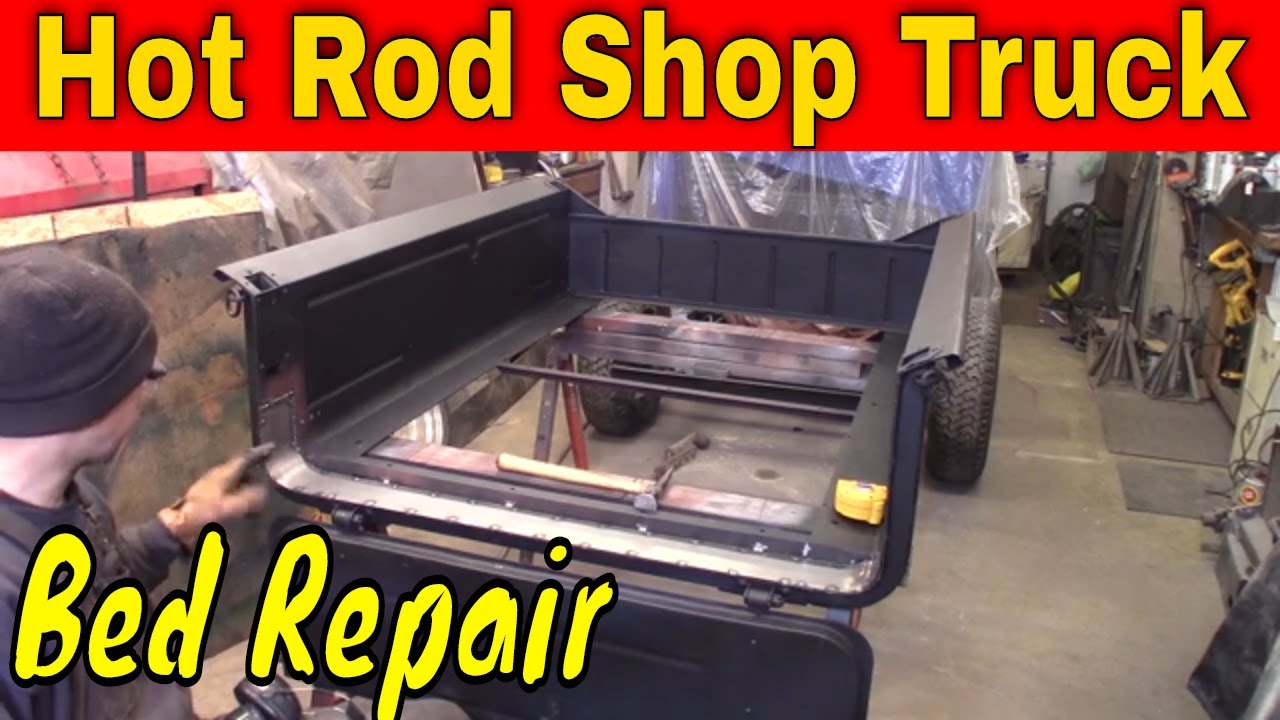 Model A Hot Rod Shop Truck: Pickup Bed Rust Repair - YouTube