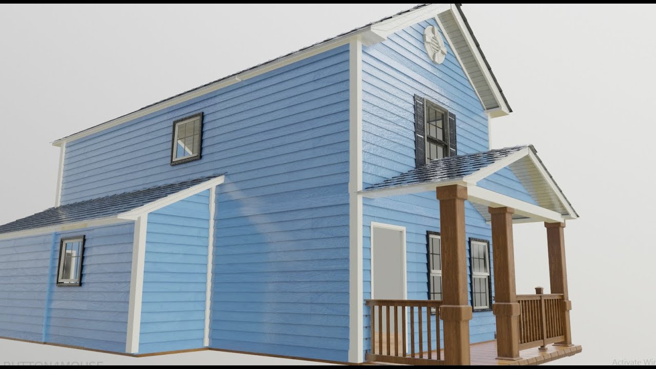 modeling a small house in blender 2 8 part 2 - YouTube