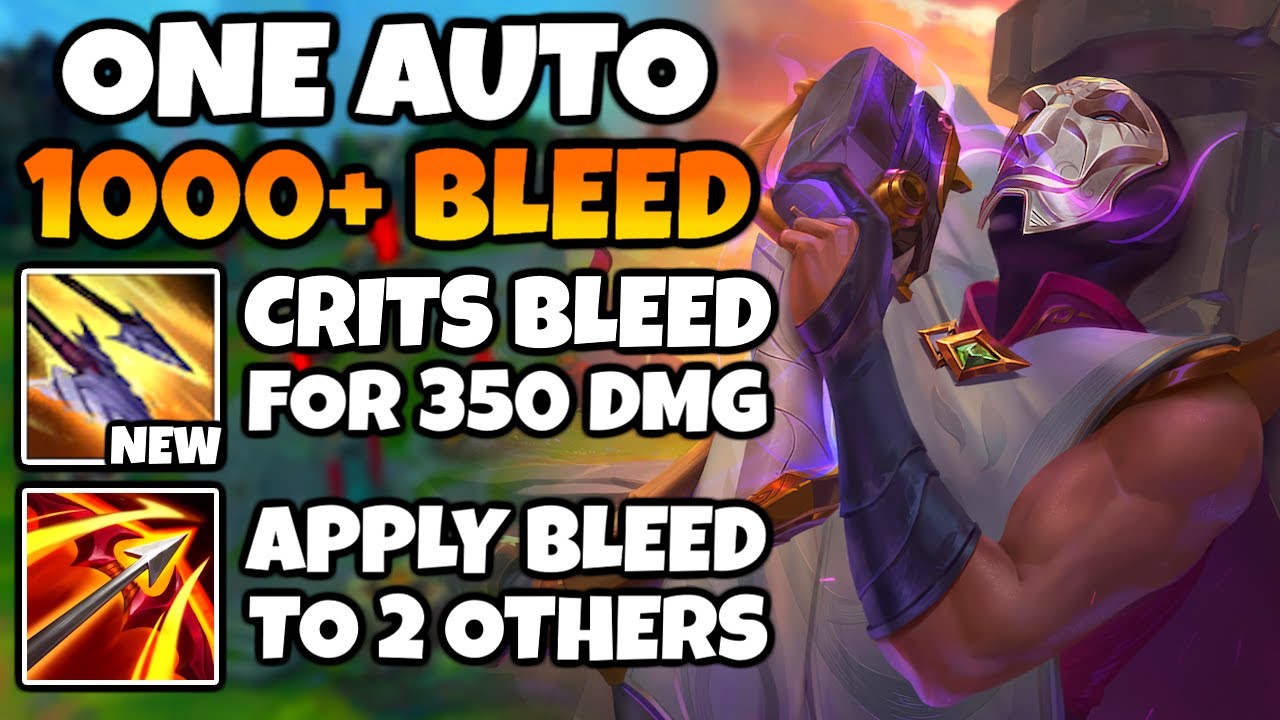 This NEW ITEM BLEEDS on CRIT. Combine with Runaan's and you can do over ...