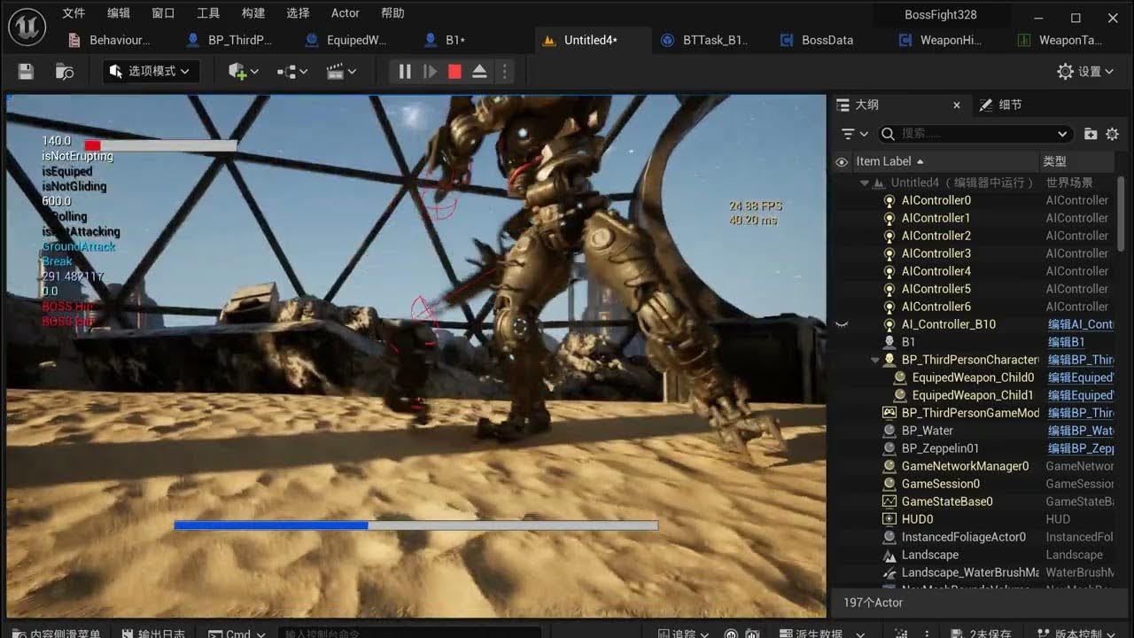 Game Demo - Boss Fight (Unreal Engine 5.3) - YouTube