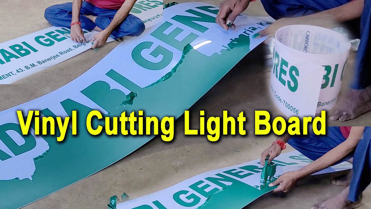 Light Sign Board Poly Vinyl | Light Sign Board Poly | Vinyl Cutting ...