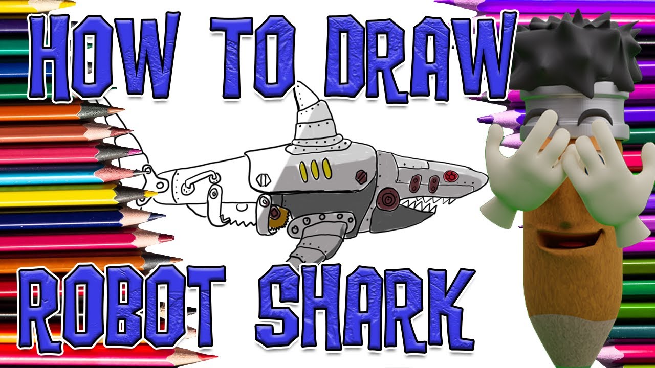 How to Draw Robot Shark - YouTube