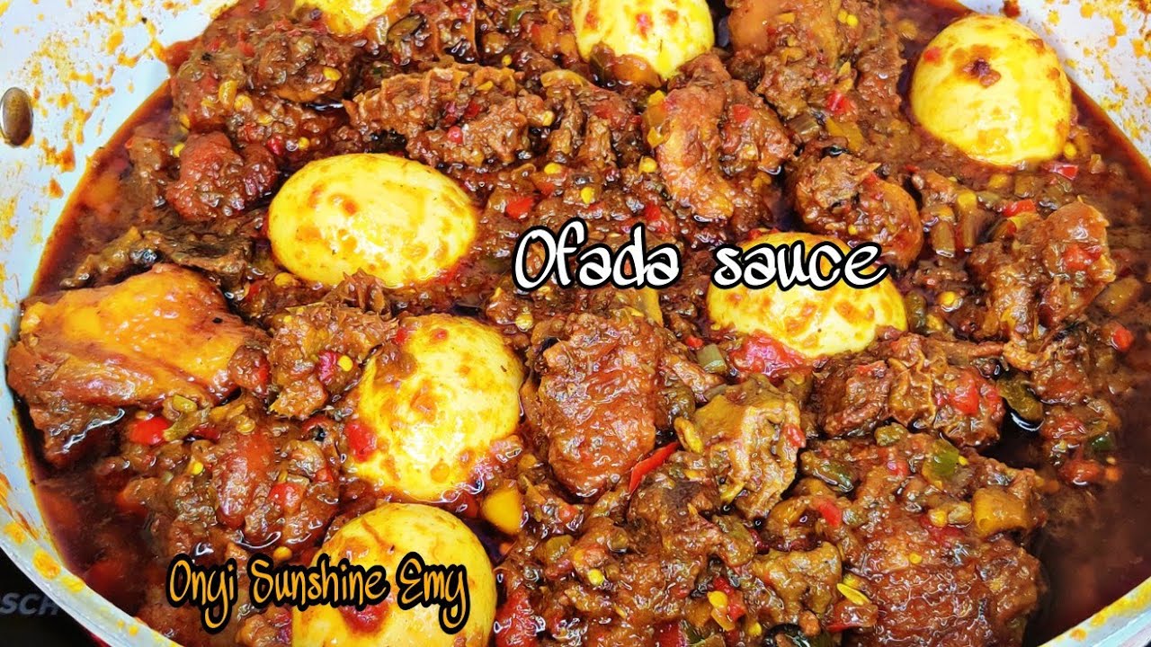 HOW TO COOK OFADA SAUCE | Nigerian Ayamase Stew | Onyi Sunshine Emy ...