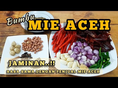 (part 1) RESEP CARA MASAK BUMBU MIE ACEH  [ ASLI jaminan rasa sama dengan penjual mie aceh.. ]