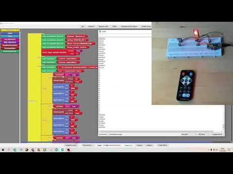 Arduino KY-022 IR Empfänger mit Ardublock programmieren - YouTube
