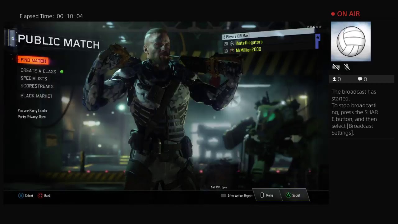 PS4 bo3 game play sorry split screen different account - YouTube
