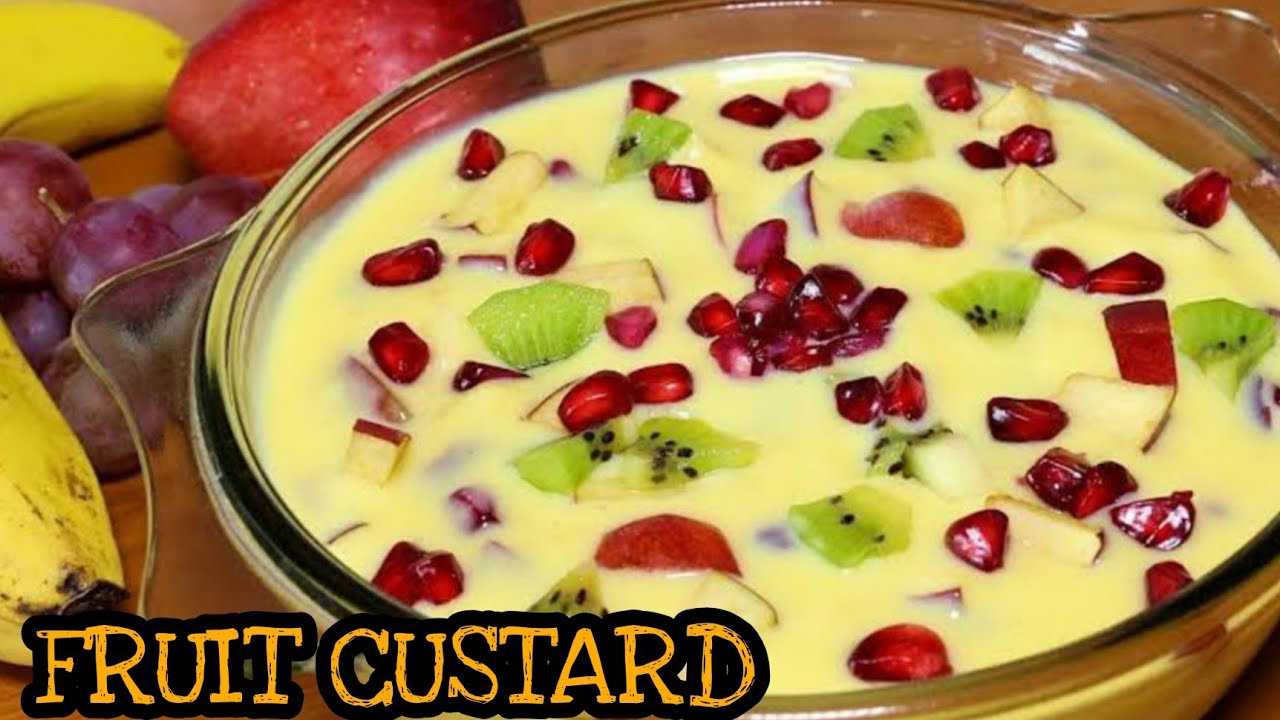 FRUIT CUSTARD RECIPE ||How to make Easy &Perfect Consistency Custard# ...