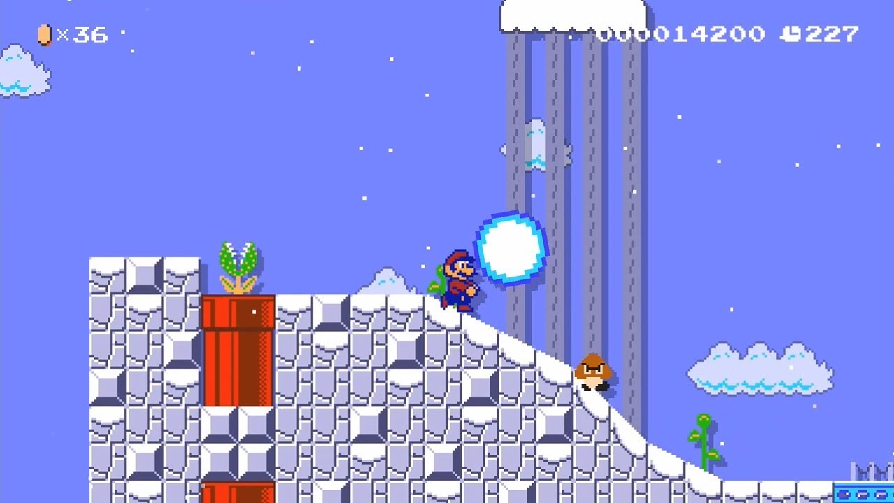 Super Mario Maker 2 - Mario's Freezy SMB2 Impact by Andy twum - No ...