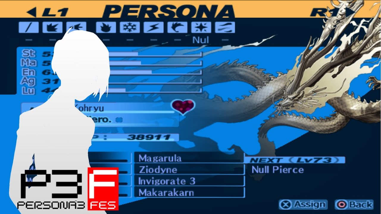 Persona 3 FES | Fusing Kohryu "The Gold Dragon" [PCSX2] - YouTube