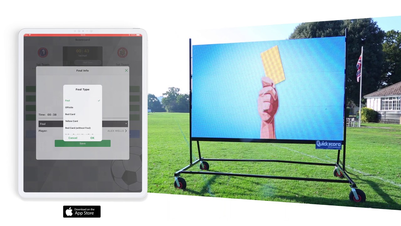 Quickscore SMART Scoreboards - QS Football App Promo Video - YouTube