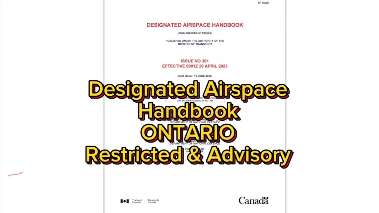 Designated Airspace Handbook - Ontario, Canada - YouTube